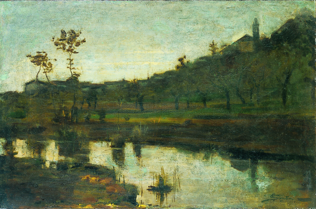 Sera a Pusiano - Giovanni Segantini